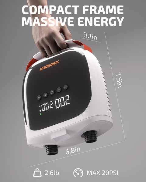 Swonder Paddle Board Pump, 30% Faster Inflation SUP Pump, Compact & 2 ...